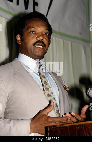 Chicago, Illinois.. USA, July 13, 1988Jesse Jackson at the headquarters ...