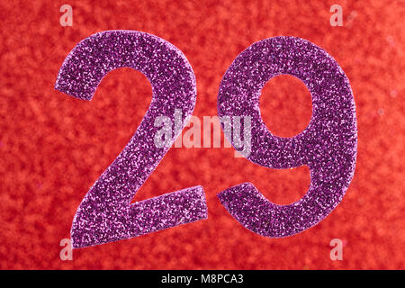 Number twenty purple color over a purple background. Anniversary ...