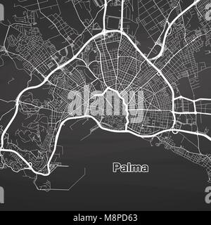 Palma de Mallorca map. Detailed map of Palma de Mallorca city ...