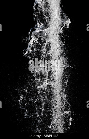 Water splash over black background Stock Photo - Alamy