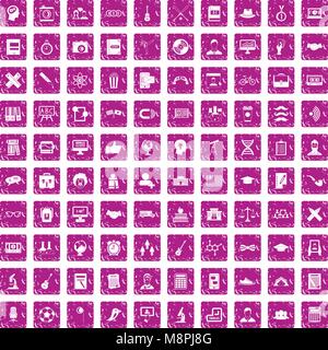100 student icons set grunge red Stock Vector Image & Art - Alamy