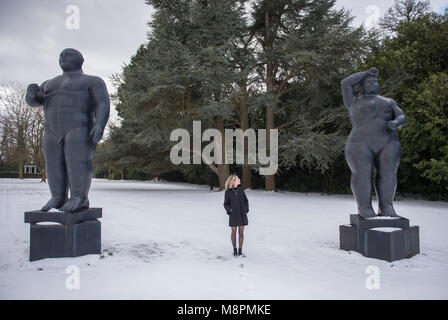 Adam and Eve statues by Fernando Botero in Monte Carlo, Monaco. Monaco ...