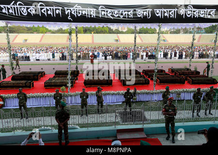 Dhaka, Bangladesh. 19th March, 2018. US-Bangla Airlines' First Officer ...
