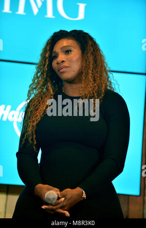 MIAMI, FL - MARCH 19: Serena Williams and Stephen M. Ross are seen at ...