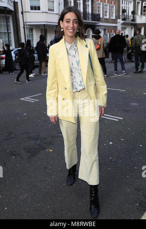 Laura Jackson on the front row during the Alexa Chung London Fashion ...