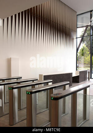 Reception area. 1 Forbury Place, Reading, United Kingdom. Architect ...