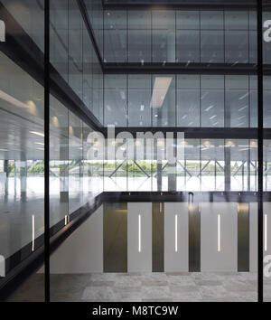 View looking up through atrium and interior bridges. Faculty of ...