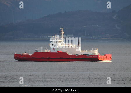 MV Sound of Shuna, a car ferry operated by Western Ferries on the ...