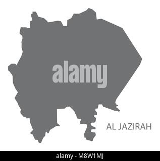 Map of Al Jazirah, a province of Sudan Stock Vector Image & Art - Alamy