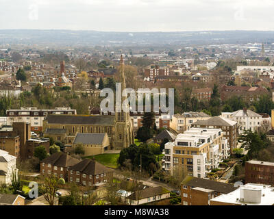 Aerial view of Surbiton, London, UK Stock Photo - Alamy
