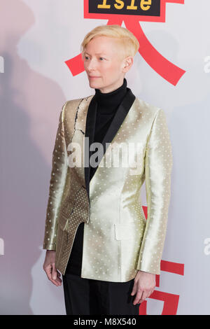 Tilda Swinton attends the "Isle of Dogs" Special Screening on March 20 ...