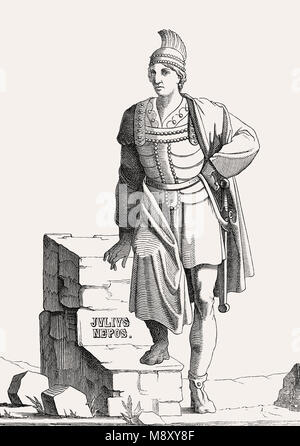 Roman Emperor Julius Nepos, 430-480. Flavius Julius Nepos Augustus ...