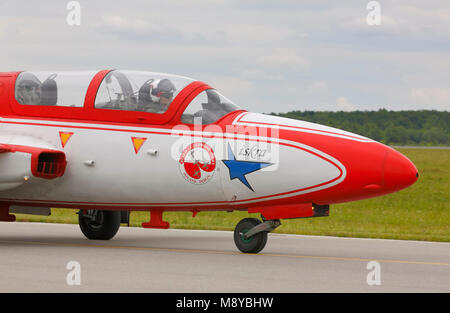 The cockpit of Polish jet trainer PZL TS-11 Iskra also called Spark ...