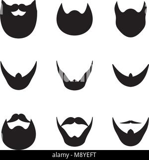 Dense beard icon. Simple illustration of dense beard vector icon for ...