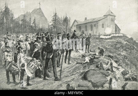 British troops at the Siege of Badajoz, Spain, in 1812 during the ...