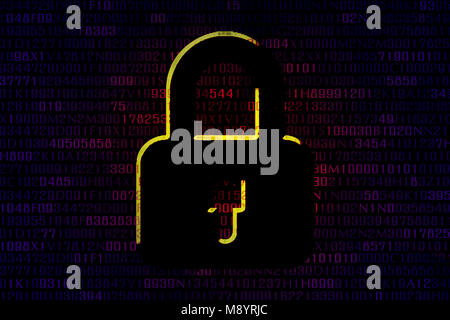 Professional lock screen on laptop or computer display Stock Photo - Alamy