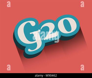 Symbol logo G20 summit, vector icon G 20 Summit Stock Vector Image ...
