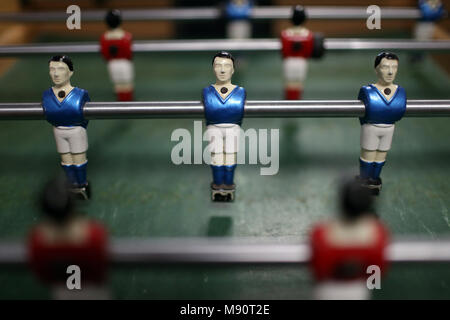 Table football players Stock Photo - Alamy
