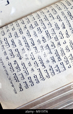 Daily Tefillah Prayer Book in Hebrew. Strasbourg. France Stock Photo ...