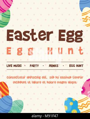 Poster of easter eeg cute background Stock Vector Image & Art - Alamy