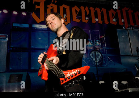 Jake Kiley of Strung Out backstage portrait at the Nine Star Holiday ...