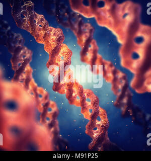 Collagen triple helix molecule , Collagen is the main component of ...