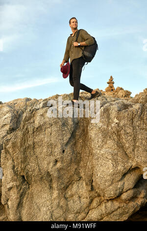 Tourist exploring new location Stock Photo - Alamy