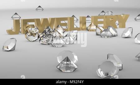 The word DIAMOND written with 3D letters Stock Photo - Alamy