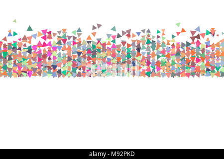 Colored abstract overlapping triangles, pattern, digital generative art ...