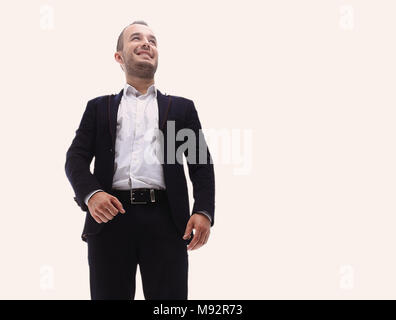 in full growth.bottom view of confident businessman Stock Photo - Alamy