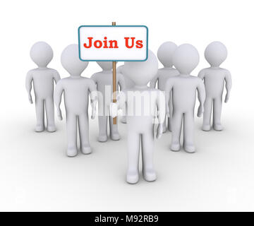 Text sign showing Join Us. Internet Concept Register in community Team ...