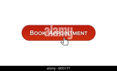 Book appointment web interface button wine red color, meeting date ...