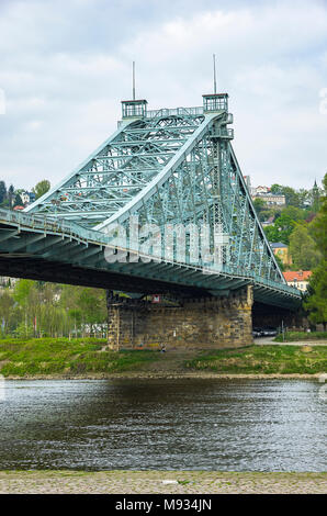 The Blue Wonder bridge, Dresden, Saxony, Germany Stock Photo - Alamy