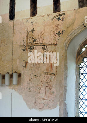 Edingthorpe church, Norfolk has rare 14th century paintings on the ...