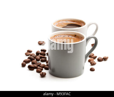 coffee cups isolated on white Stock Photo - Alamy