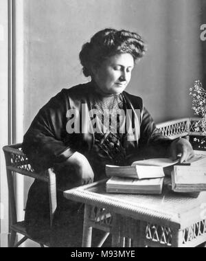 Doctor Maria Montessori (1870-1952) Italiaans pedagoog en arts Stock ...