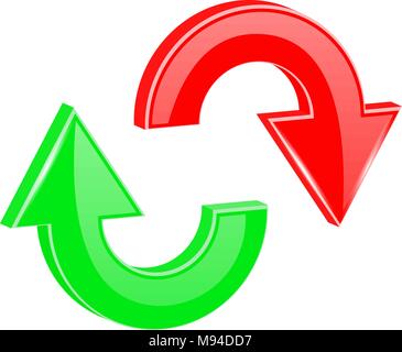 Green arrows in a circle. Recycle, upcycle, downcycle concept. Reduce ...