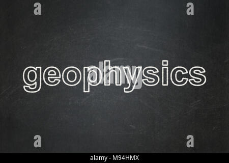Science concept: Geophysics on chalkboard background Stock Photo - Alamy