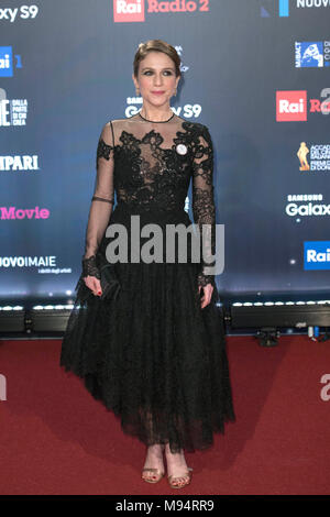 Isabella Ragonese attend the red carpet of the David di Donatello 2024 ...