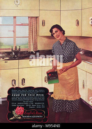 English Rose kitchen advertisement Stock Photo - Alamy