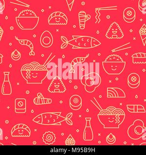 Line icon style seamless vector pattern of hand power repair tools ...