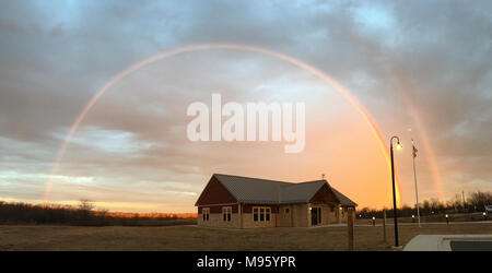 Double Rainbow at Big Muddy Stock Photo - Alamy