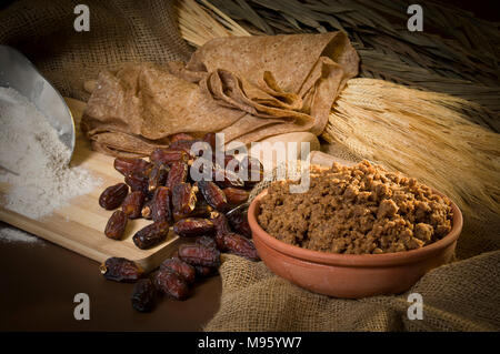 Hunaini, Saudi Arabian Traditional Sweets Made of Dates and Saj Bread ...
