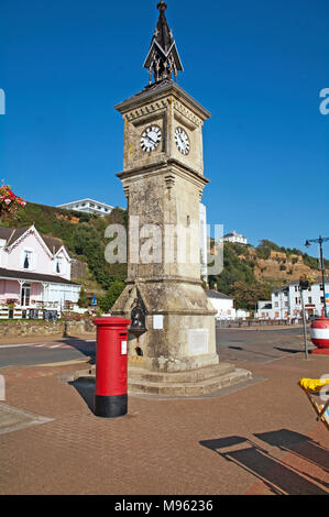 Shanklin, Clock Tower, Promenade, Isle of Wight, Hampshire, England ...