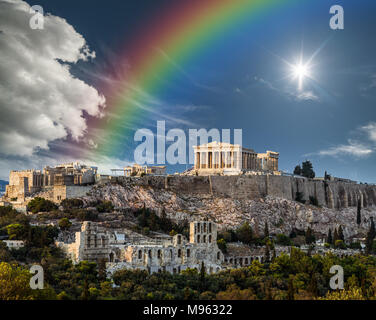 A rainbow after the storm Stock Photo - Alamy