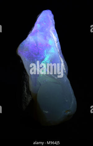 Raw and uncut Australian opal. Opal is a hydrated amorphous form of ...