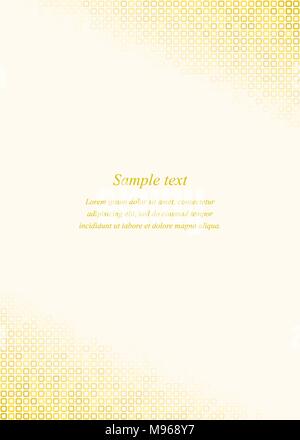 Golden square mosaic page corner design set Stock Vector Image & Art ...