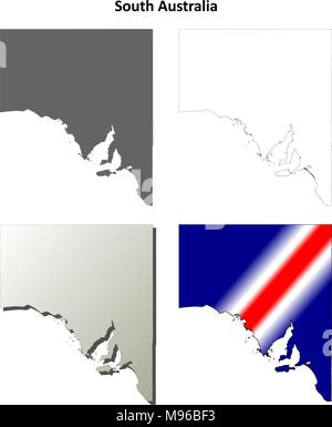 Adelaide (South Australia) outline map set Stock Vector Image & Art - Alamy