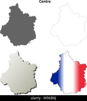 Map of Centre, a province of France Stock Vector Image & Art - Alamy