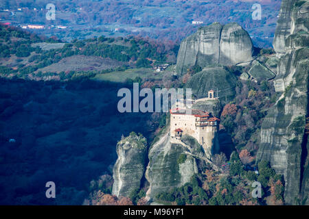 stunning mountain landscape in Meteora greece Stock Photo - Alamy